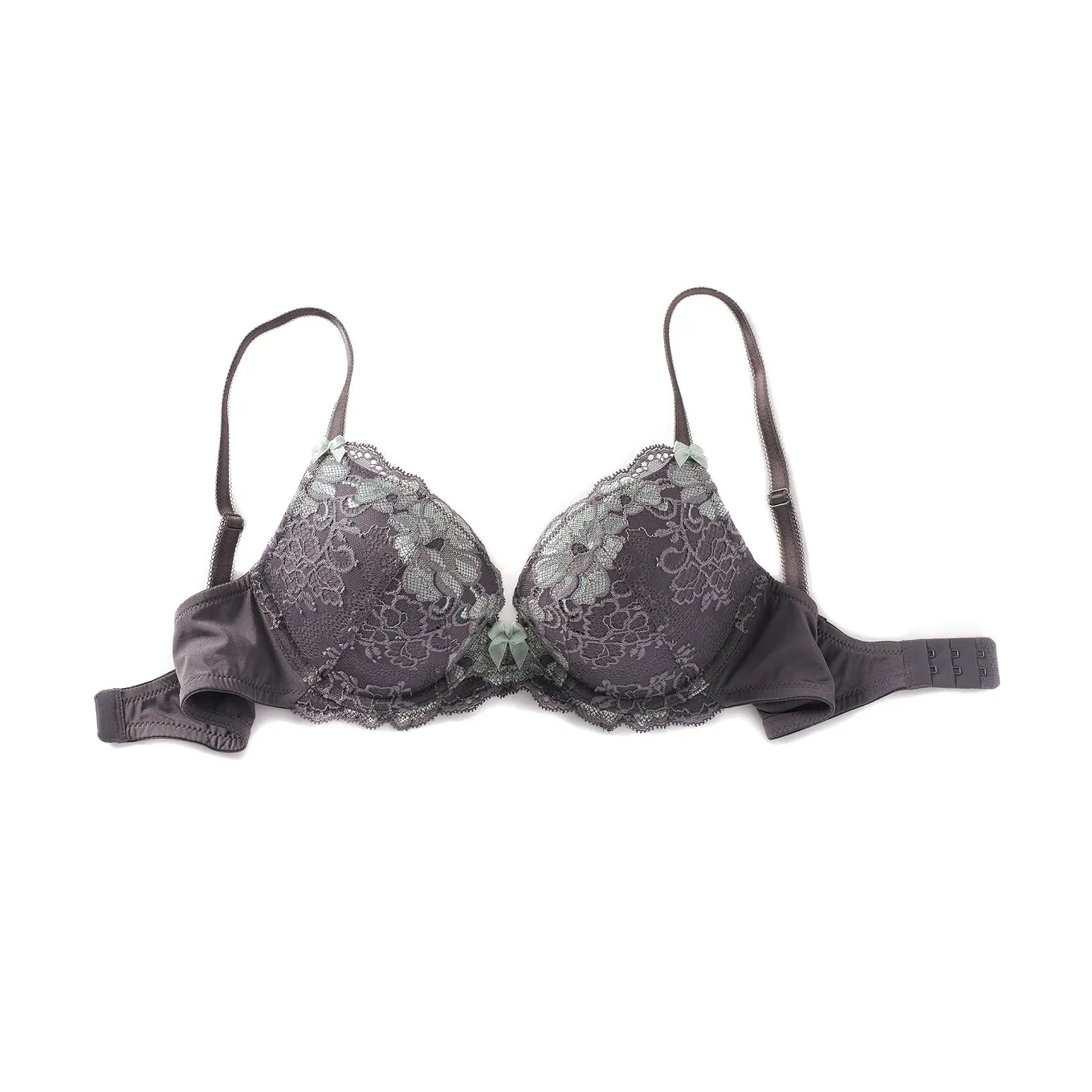 Talma Dark Gray Push Up Bra, 30A-38DD | Adore Me