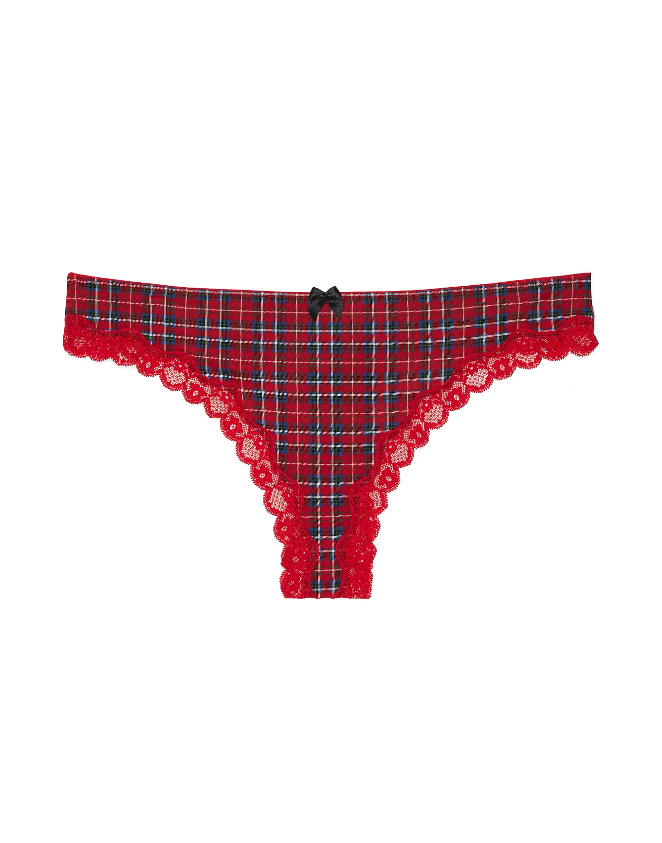 Nare Plaid Red Thong Panty, XS-4X | Adore Me