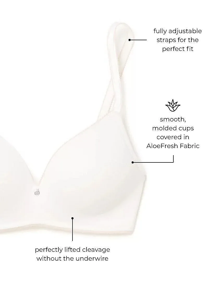 Jeanette B1 White Push Up Demi Bra, 30DD | Adore Me