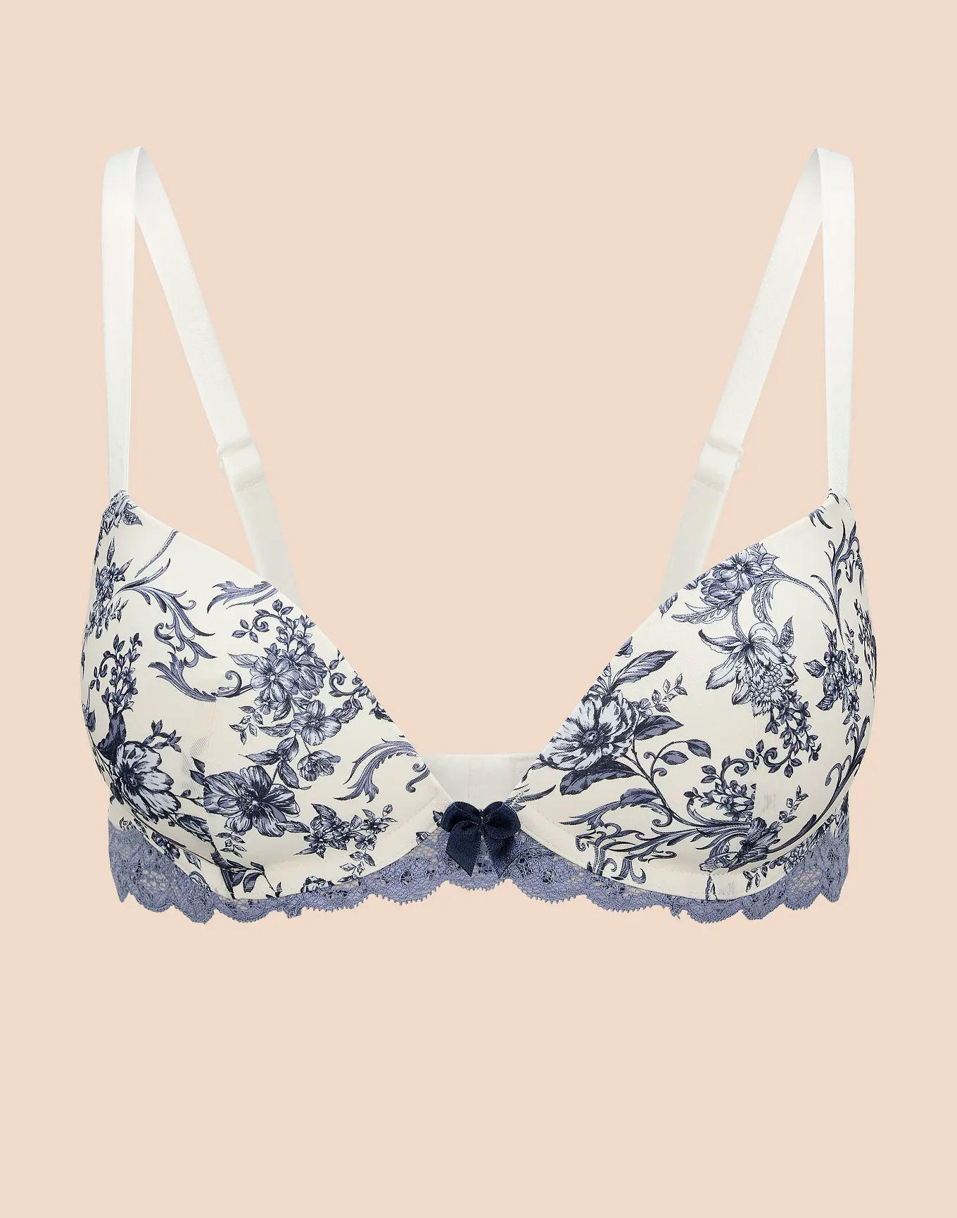 Shea Novelty Blue Push Up Bra, 30A-38D | Adore Me