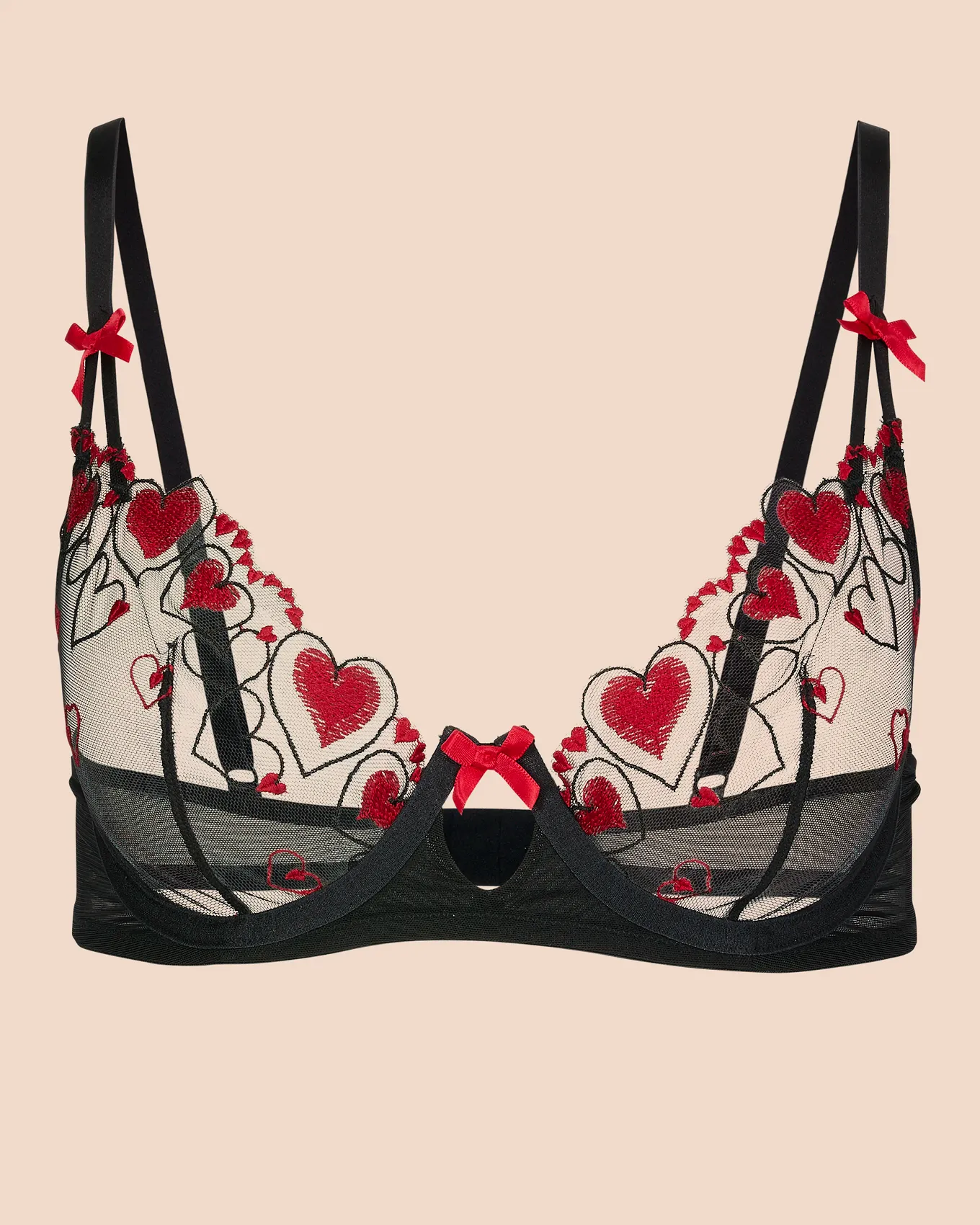 Esmay Black Unlined Bra, 30A-46DDD | Adore Me