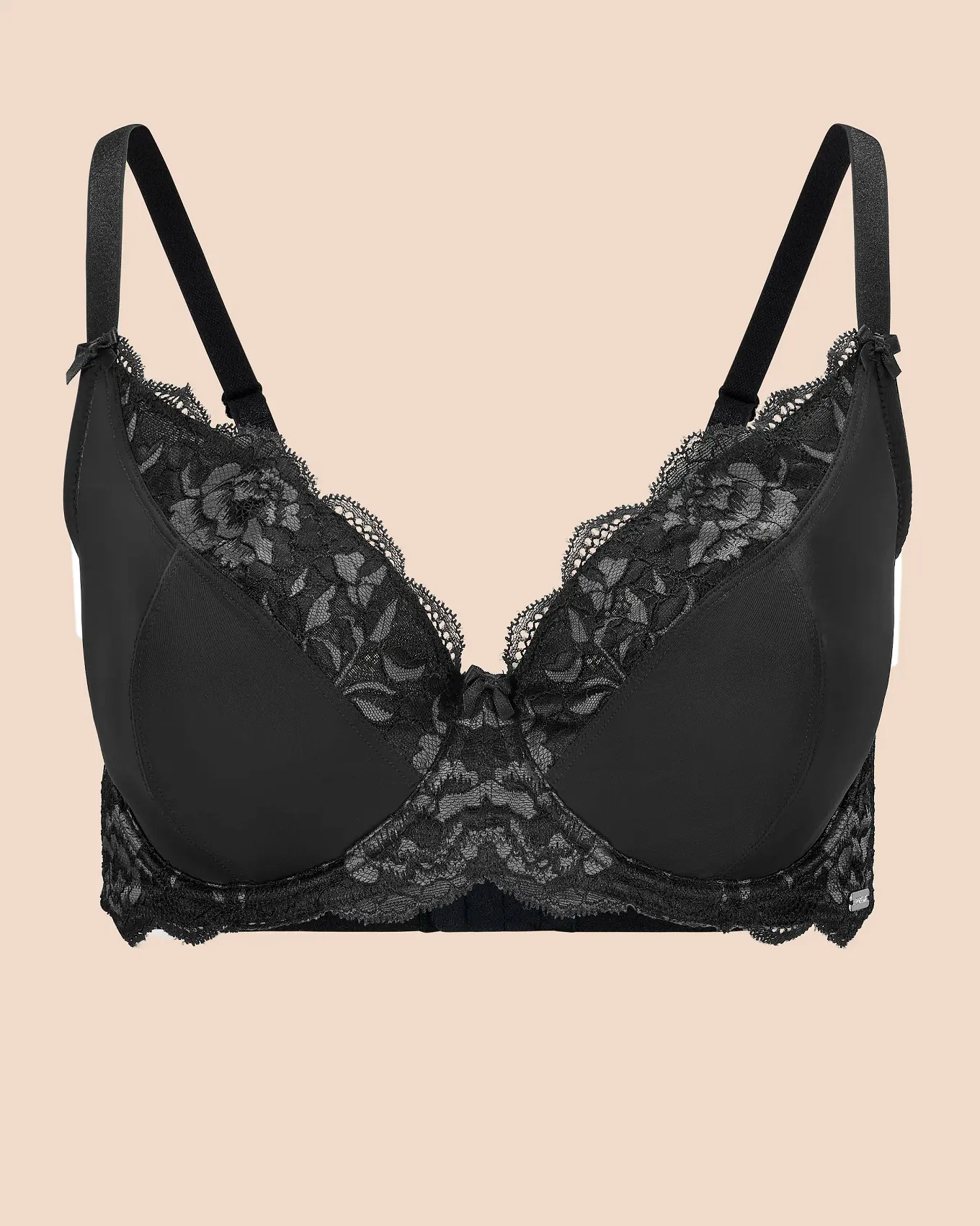 Vicky Black Unlined Bra, 38DD-46DDD | Adore Me