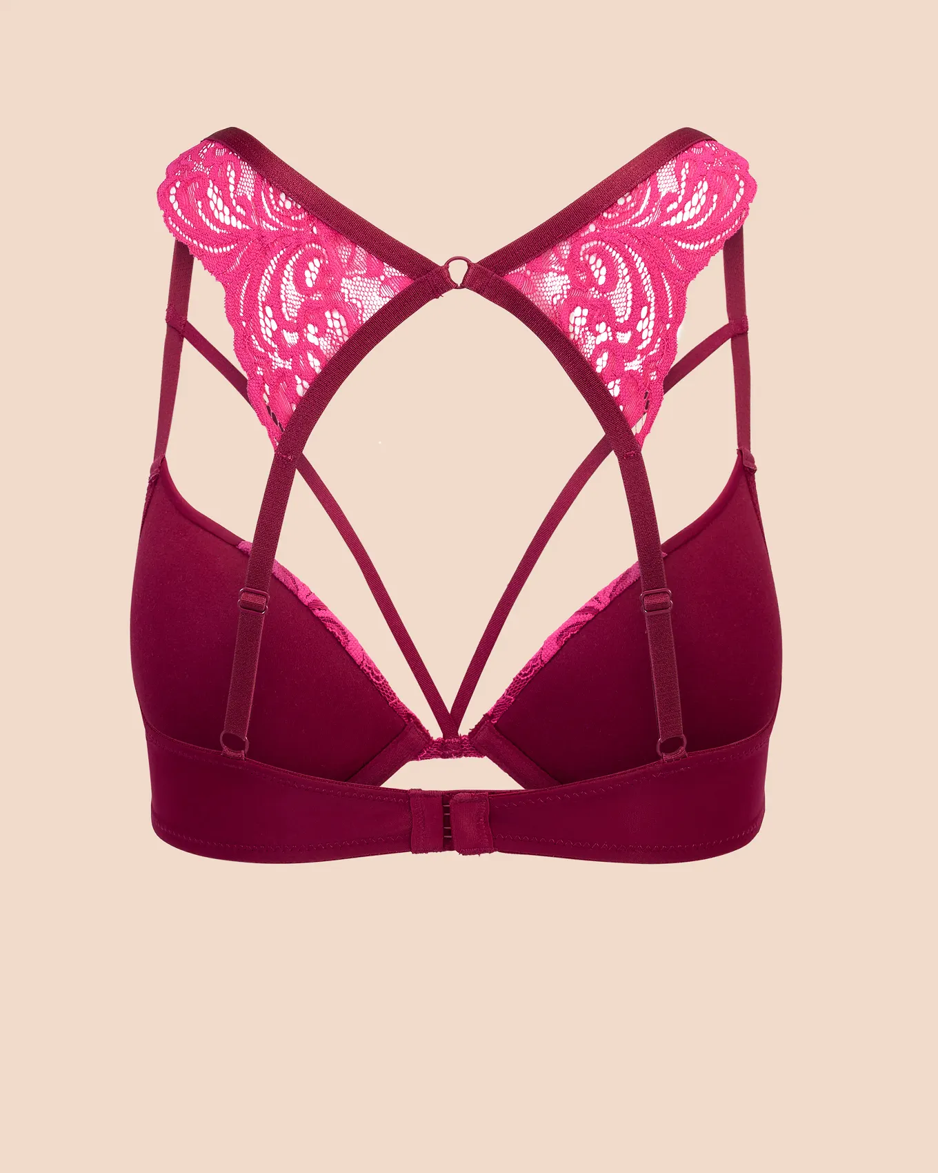 Saige Dark Red Push Up Bra, 30A-38DD | Adore Me