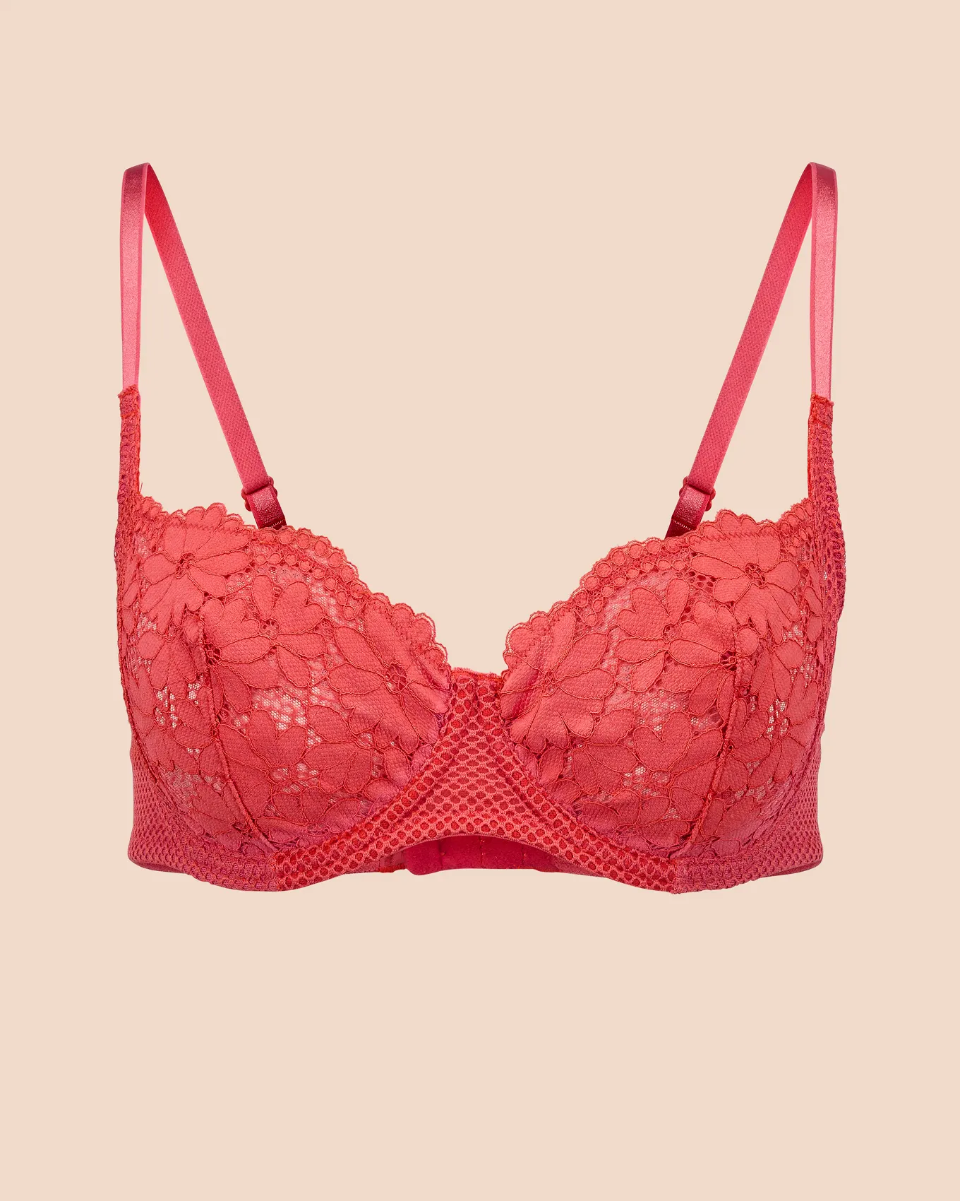 Roxanne Dark Red Unlined Bra Unlined Balconette, 30A-46DDD | Adore Me