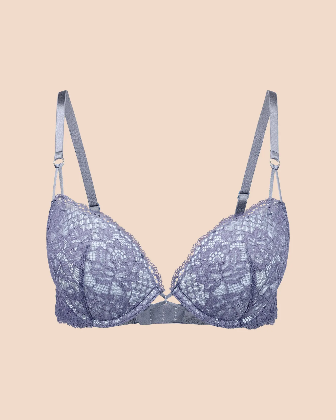 Josie Dark Gray Push Up Bra, 30A-38DD | Adore Me