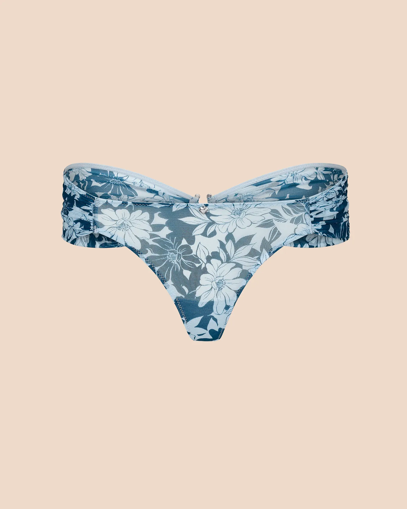 Inej G-String Floral Blue G String | Adore Me
