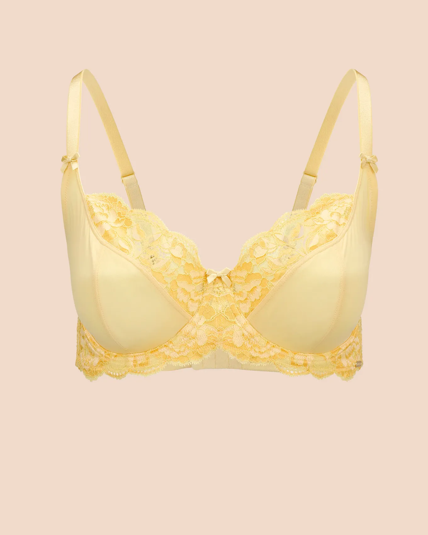 Vicky Light Yellow Unlined Bra, 38DD-46DDD | Adore Me