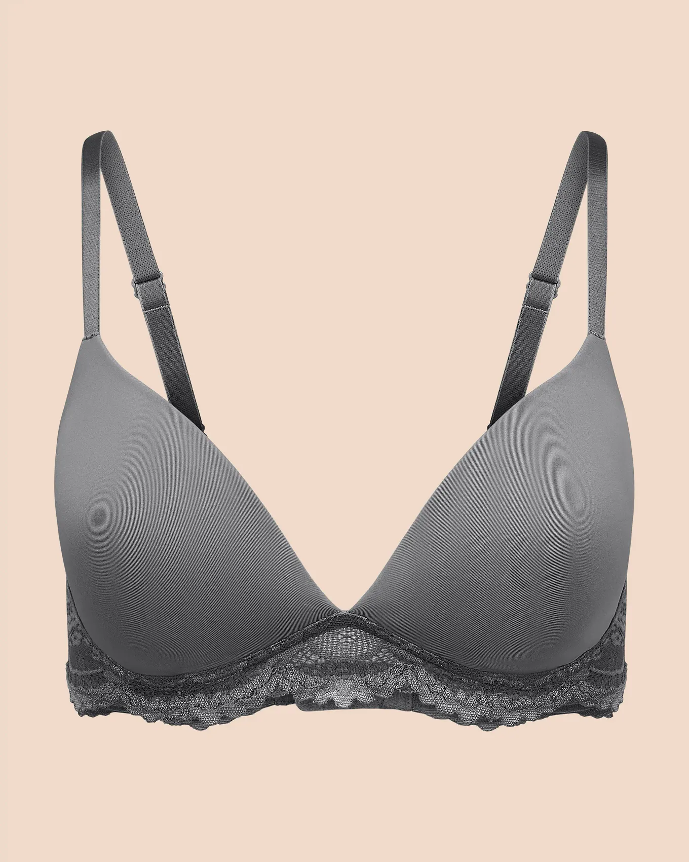 Jainey Dark Gray Contour Bra Contour Plunge, 30C-38D | Adore Me