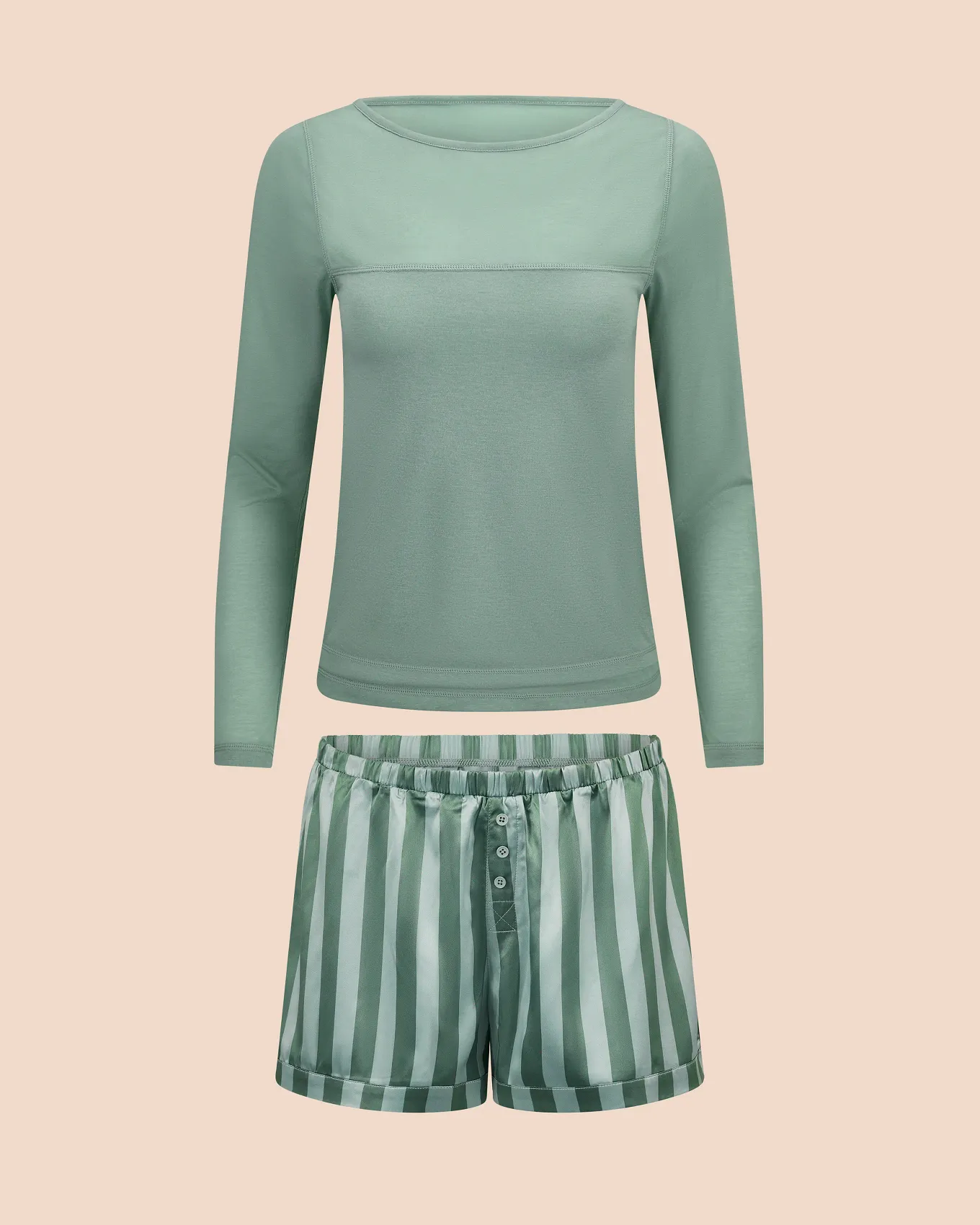 Mei Stripe Green PJ Set, XS-4X | Adore Me