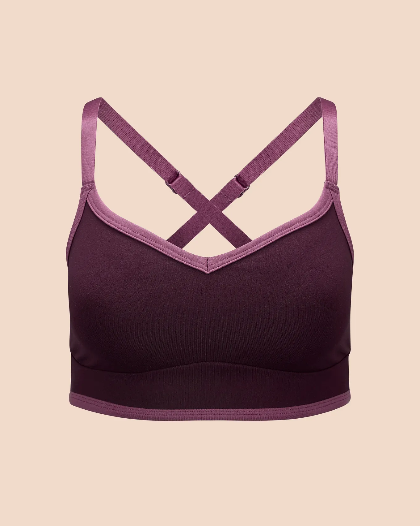 Clarity Dark Purple Sports Bra, XS-4X | Adore Me