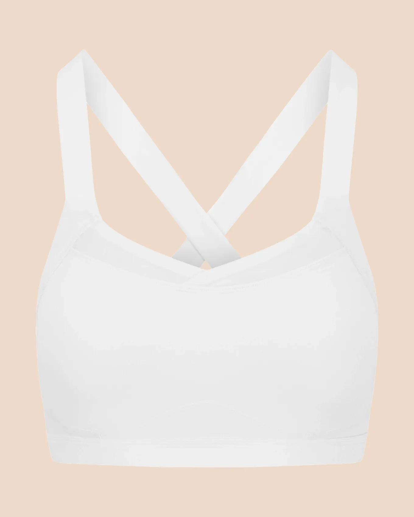 Brylee High Support B2 White High Support Sports Bra, 32A-38D | Adore Me