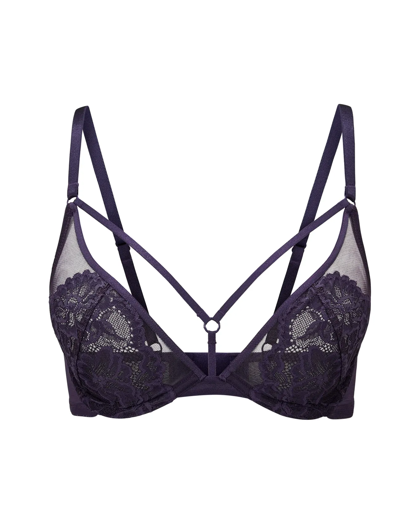 Cam Dark Purple Unlined Bra Unlined Plunge, 30A-46DDD | Adore Me