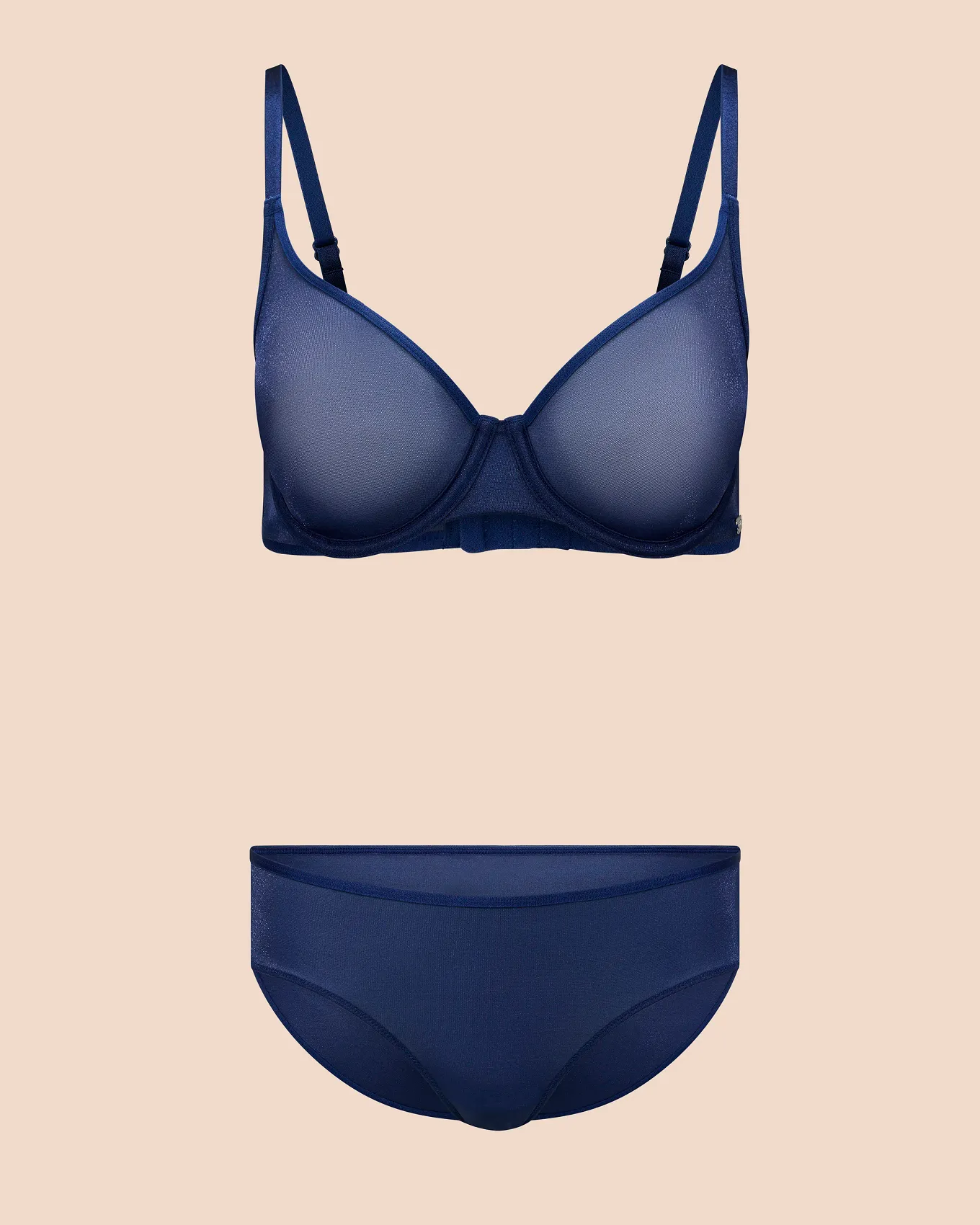 Hariette Dark Blue Unlined Full Coverage, 32A-34C | Adore Me