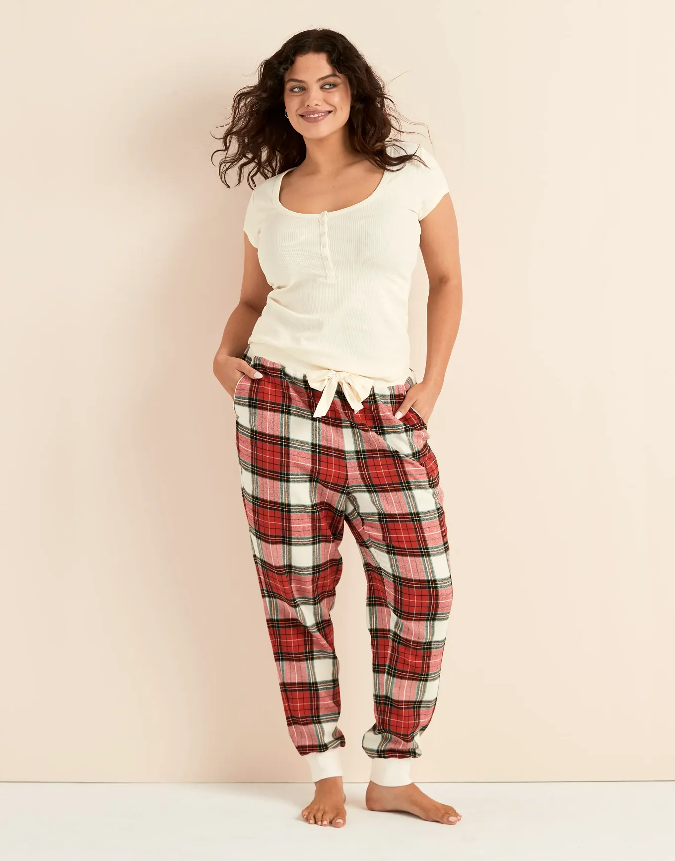 Caileigh Plaid Red PJ Set, XS-4X | Adore Me